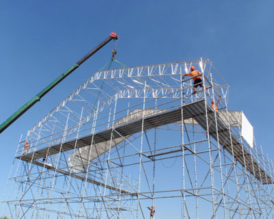 Akon Music Stage - Matrix Scaffolding Malta